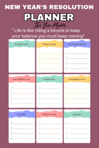 Yearly planner Template | PosterMyWall
