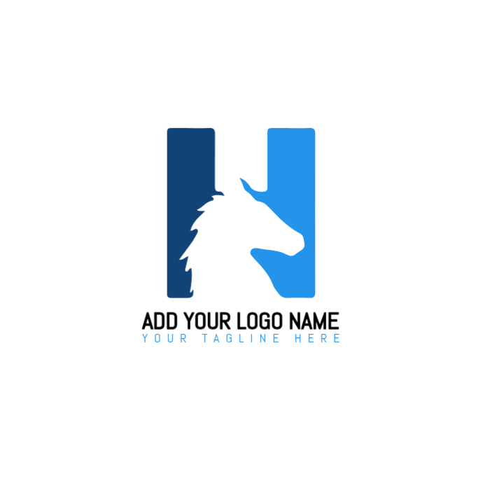 White Logo/bold/brand/wild/animal/modern/letter/sport/cobalt/blue/brand ...