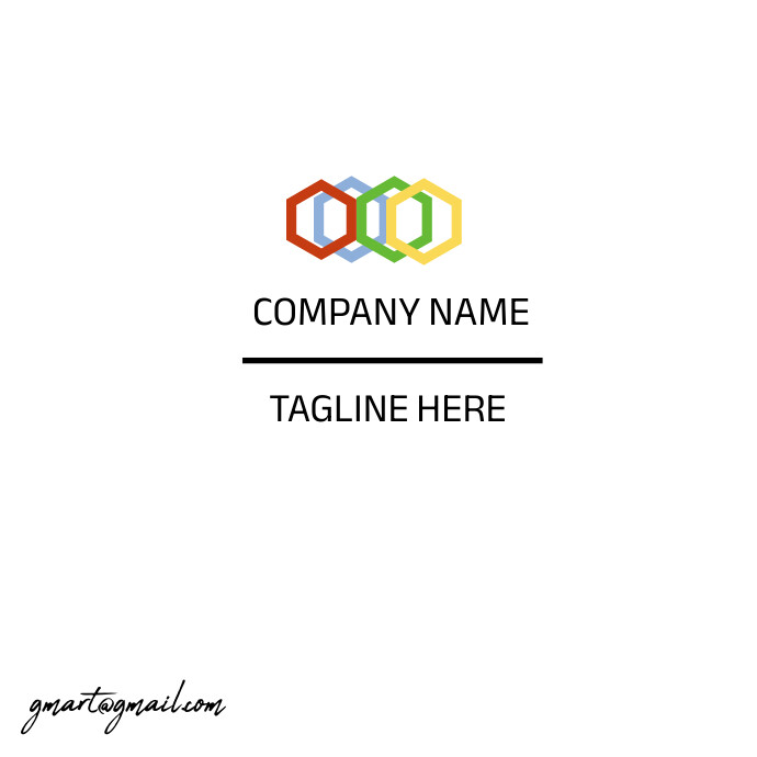 White Logo Design Logo Template | PosterMyWall