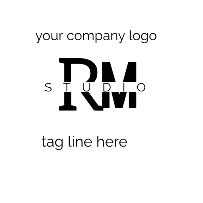 White Logo Design Logo Template | PosterMyWall