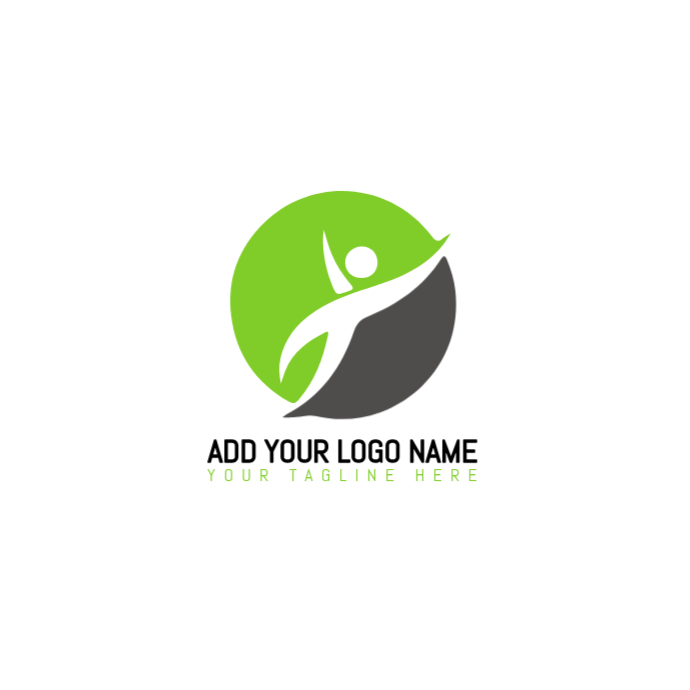 Plantilla de White Logo/white/green/blank/sport/icon/gym/club/leaf ...