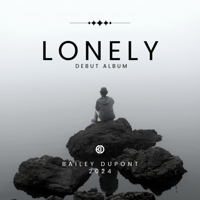 Copy of White Lonely Album Cover | PosterMyWall