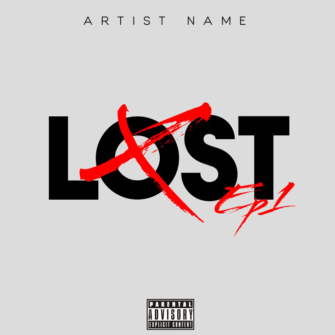 White Lost Album Cover Album Cover | PosterMyWall