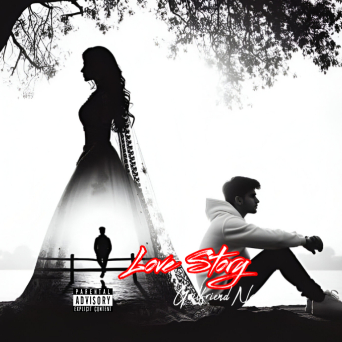White Love Story Album Cover Template | PosterMyWall