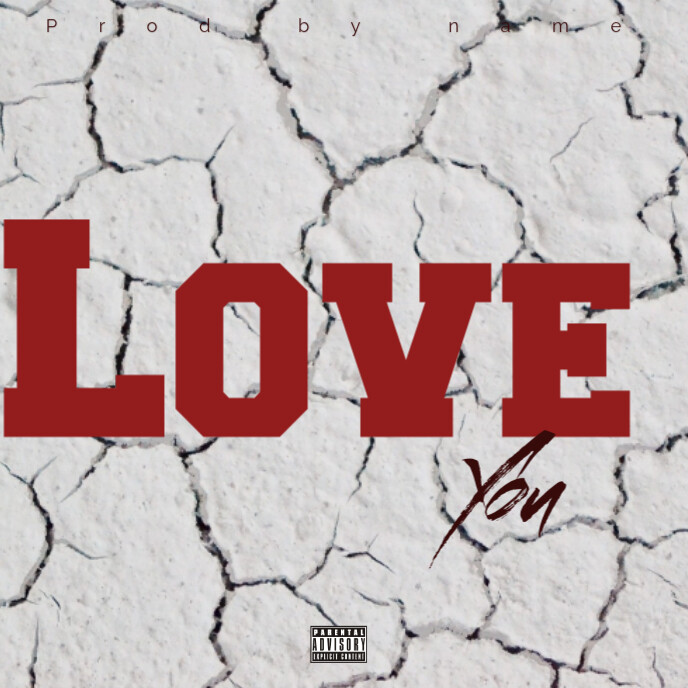 White Love You Album Cover Template | PosterMyWall