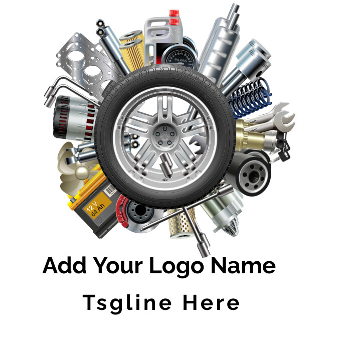 White Machanic Logo Logo Template | PosterMyWall