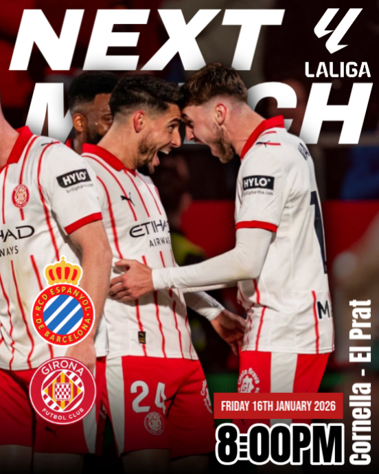 Plantilla de White Maksimalis Espanyol Vs Girona La Liga Next Match ...