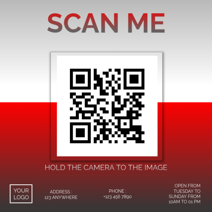 Copy of White Maksimalis Scan Me Pos Instagram | PosterMyWall