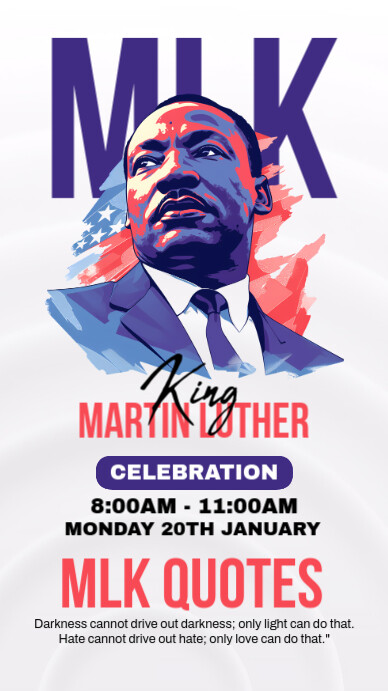 Copy of White Martin Luther King Jr. Day Design Instagram Story ...