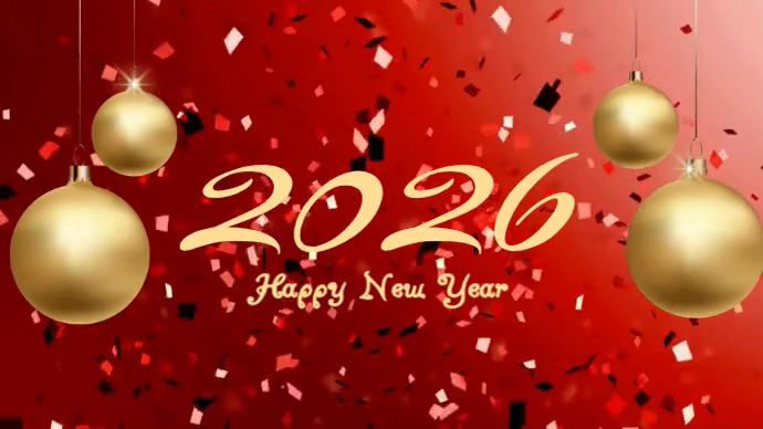 Plantilla de White Maximalist 2026/new Year/luxury/red/gold/festive/new ...