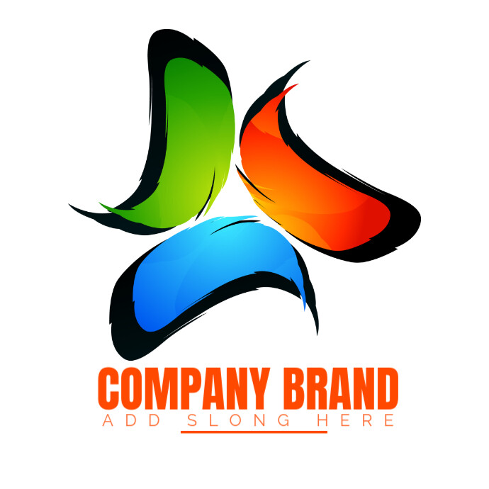 White Maximalist Abstract Logo Template | PosterMyWall