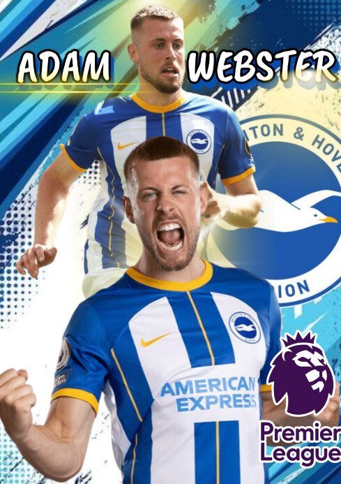 White Maximalist Adam Webster Webster A4 Template | PosterMyWall