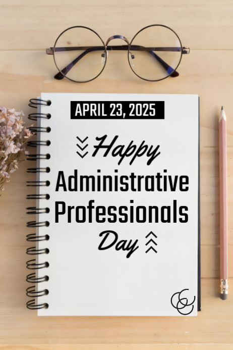 Copy of White Maximalist Adminstrative Professionals Day Poster ...