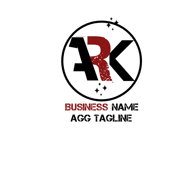 White Maximalist Alphabet Logo Design Templat Template | PosterMyWall