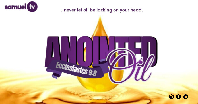 White Maximalist Anointing Oil Sticker Facebook Shared Image Templat ...