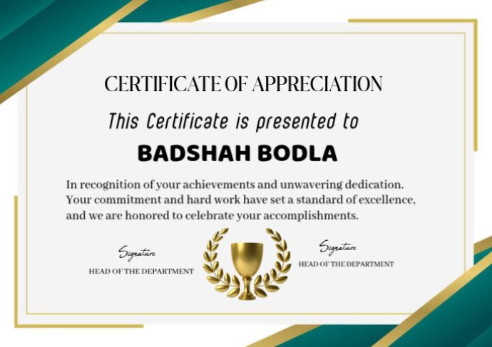 White Maximalist Appreciation Certificate Design Templatesappreciation ...