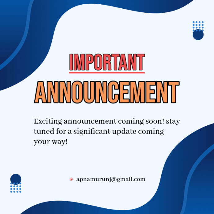 White Maximalist Attention Important Announcement Coming Soon Template Instagram Post | PosterMyWall