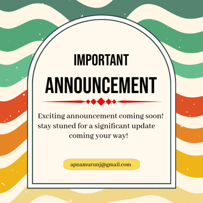 White Maximalist Attention Important Announcement Flyers Notification ...