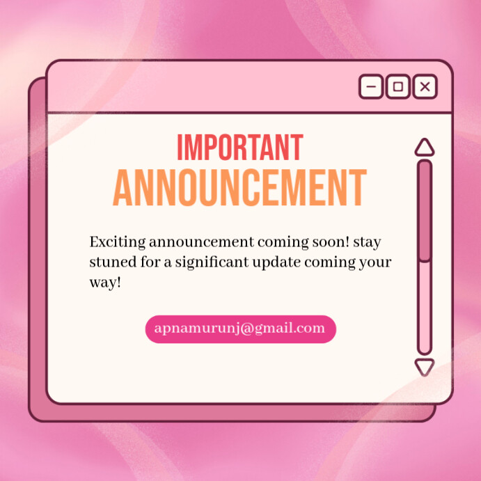 White Maximalist Attention Please Important Announcement Flyers ...