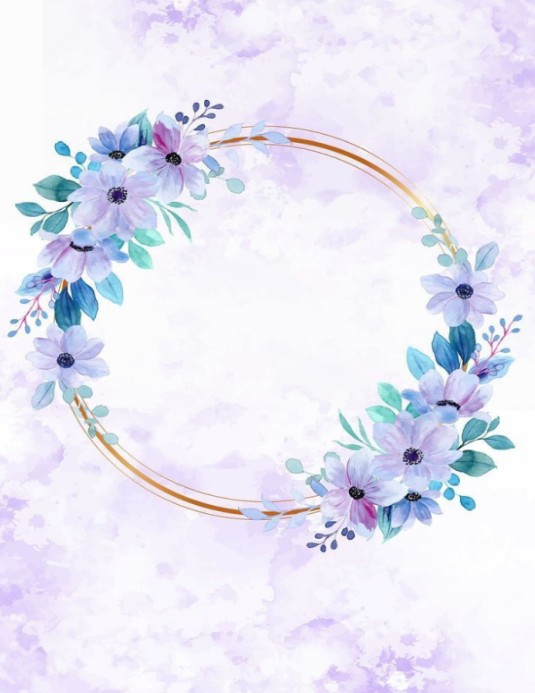 Plantilla de White Maximalist Autumn Floral Border Frame Flyer (us ...