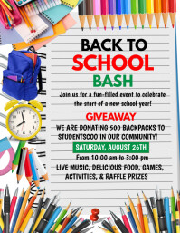Back to School Bash Invitation Template | PosterMyWall