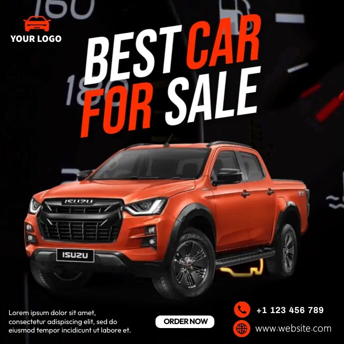 White Maximalist Best Car Sale Instagram Post Template | PosterMyWall