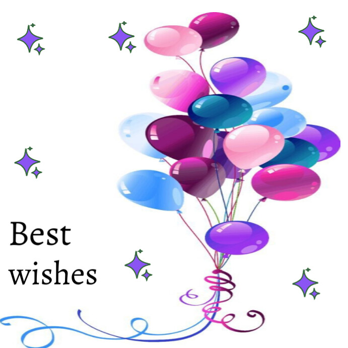 Modèle White Maximalist Best Wishes Instagram Post | PosterMyWall