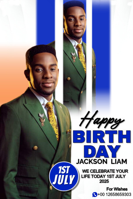White Maximalist Birthday Celebration Poster Template | PosterMyWall