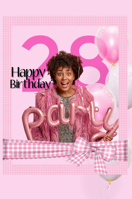 Copy of White Maximalist Birthday Poster | PosterMyWall