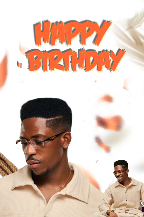 Modèle White Maximalist Birthday Poster | PosterMyWall