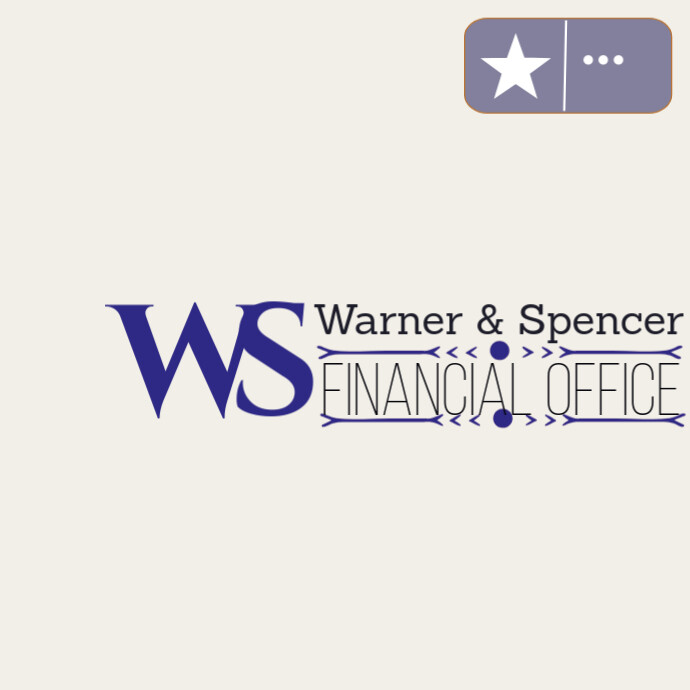 Plantilla de White Maximalist Blue warner Spencer Logo | PosterMyWall