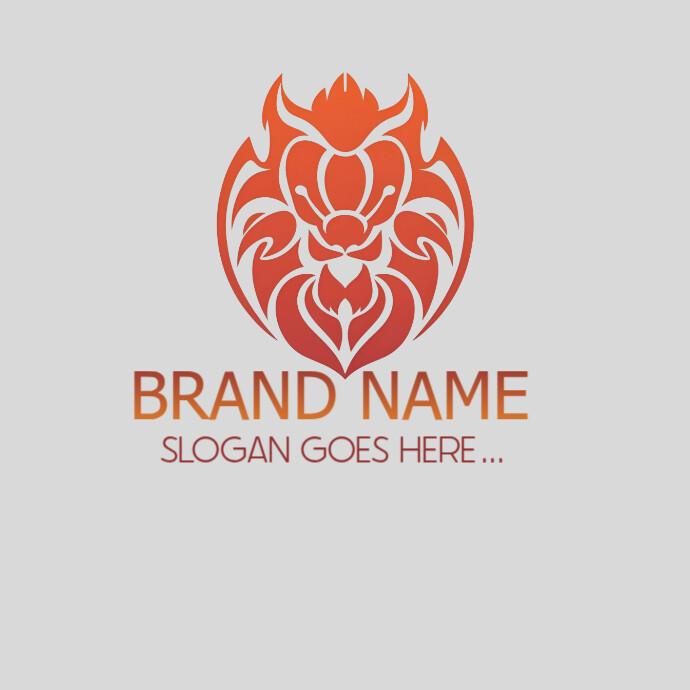 White Maximalist Brand Logo Template Logo | PosterMyWall