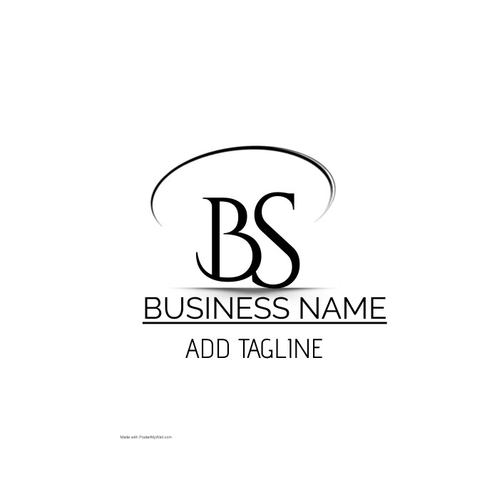 White Maximalist Business Logo Design Templat Template | PosterMyWall