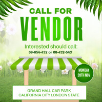 CALL FOR VENDORS Template | PosterMyWall