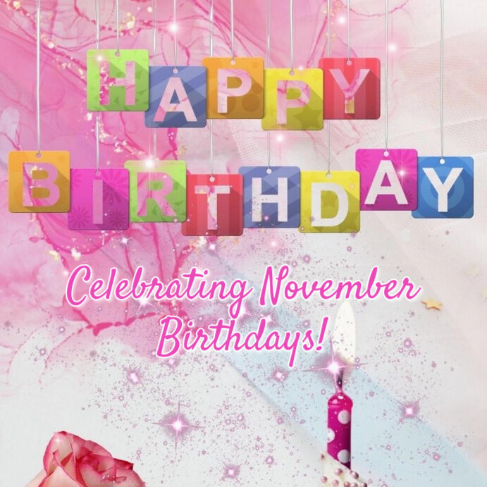 Modèle White Maximalist Celebrating November Birthdays Instagram Post ...
