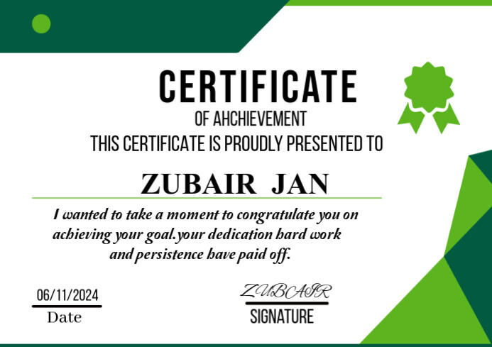 Plantilla de White Maximalist Certificate Of Achievement Of Goals And ...