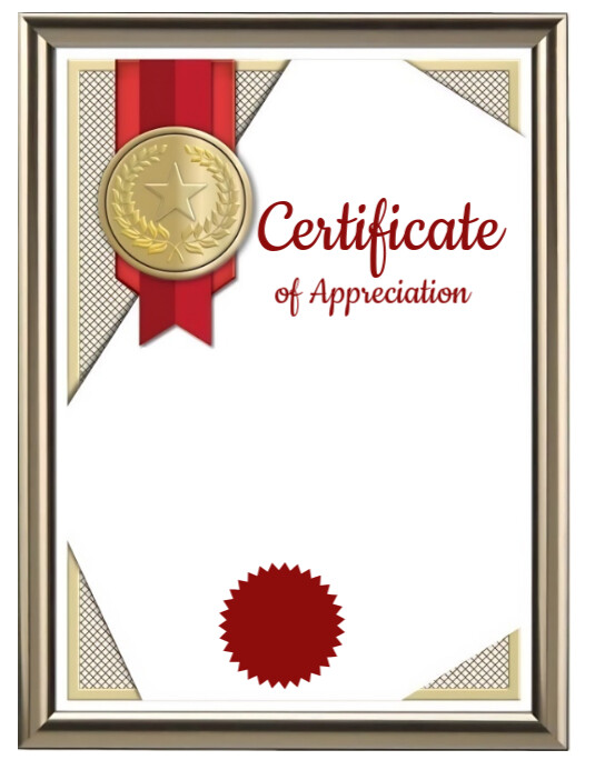 Copy of White Maximalist Certificate Of Appreciation Template Flyer (us ...