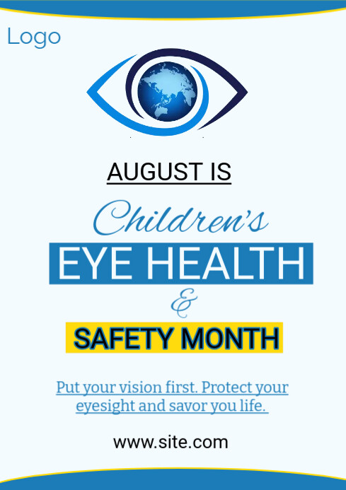 Copy of White Maximalist Children's Eye Sight And Saf | PosterMyWall