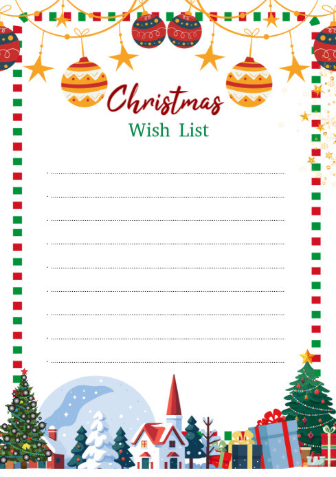 White Maximalist Christmas a A4 Template | PosterMyWall