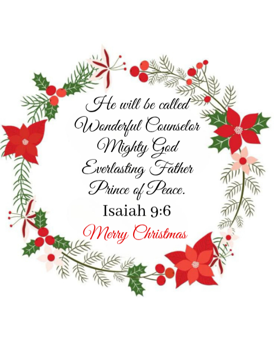 Plantilla de White Maximalist Christmas Bible Verses Flyer (us Letter ...