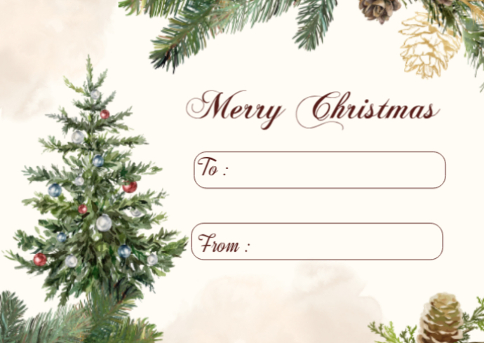 White Maximalist Christmas Card Postcard Template | PosterMyWall