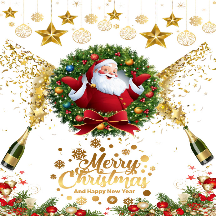 Copy of White Maximalist Christmas Day Instagram Post | PosterMyWall