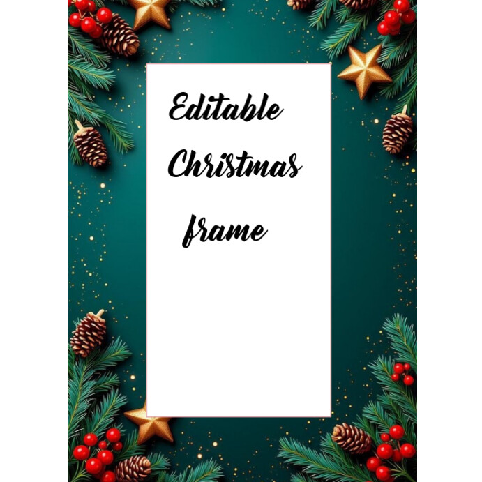 White Maximalist Christmas Frames Instagram Post Template | PosterMyWall