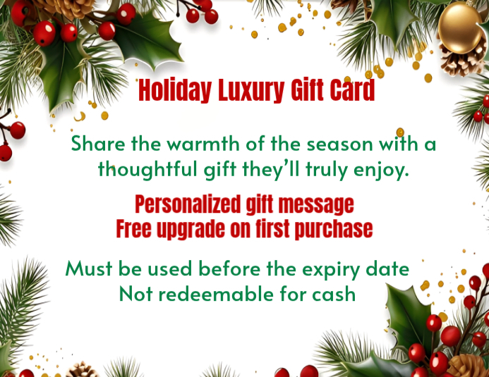 White Maximalist Christmas Gift Card Flyer (us Letter) Template ...