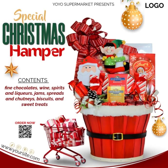 Copy of White Maximalist Christmas Hamper Sale Instagram Post ...