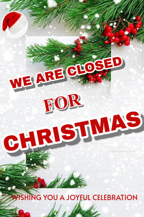 Copy of White Maximalist Christmas Holiday Poster | PosterMyWall