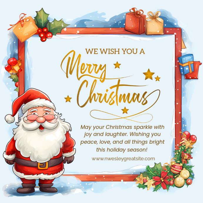 Copy of White Maximalist Christmas Instagram Post | PosterMyWall