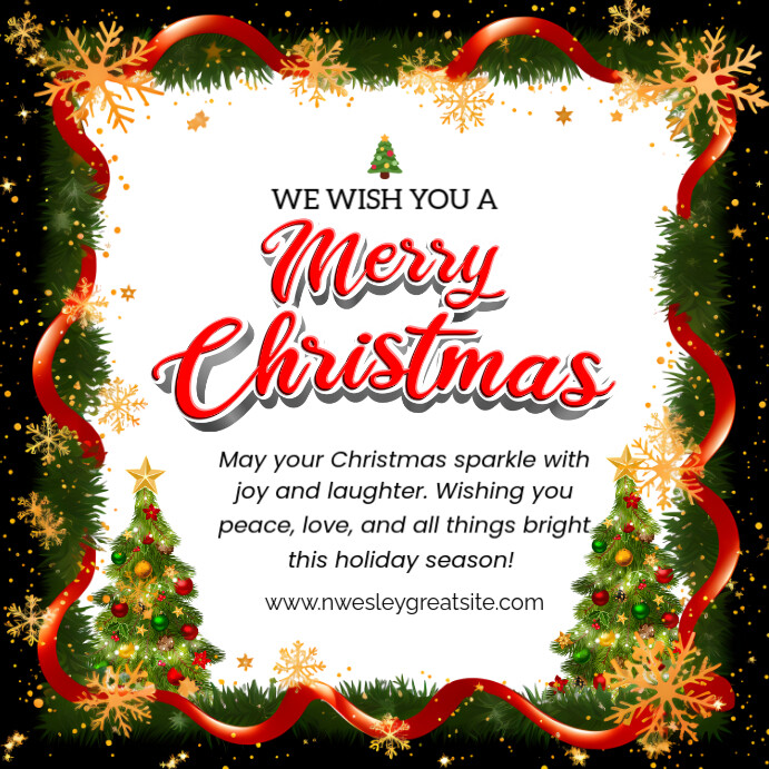 Copy of White Maximalist Christmas Instagram Post | PosterMyWall