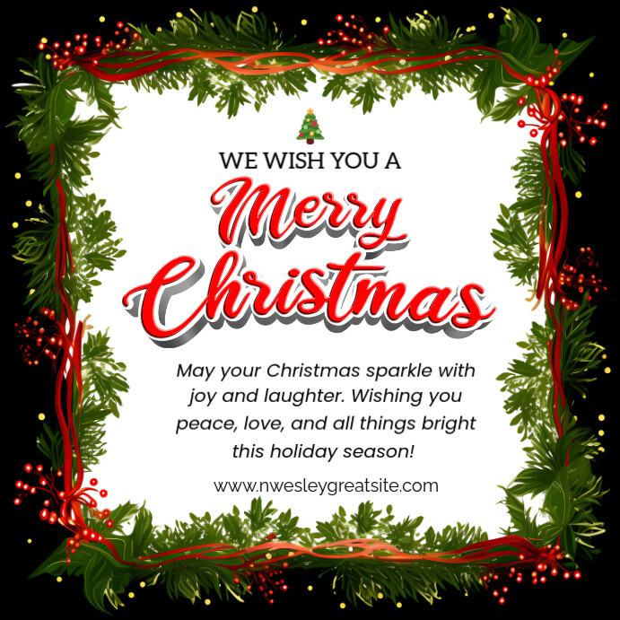 Copy of White Maximalist Christmas Instagram Post | PosterMyWall