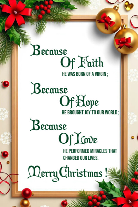 Copy of White Maximalist Christmas Quotes Poster | PosterMyWall